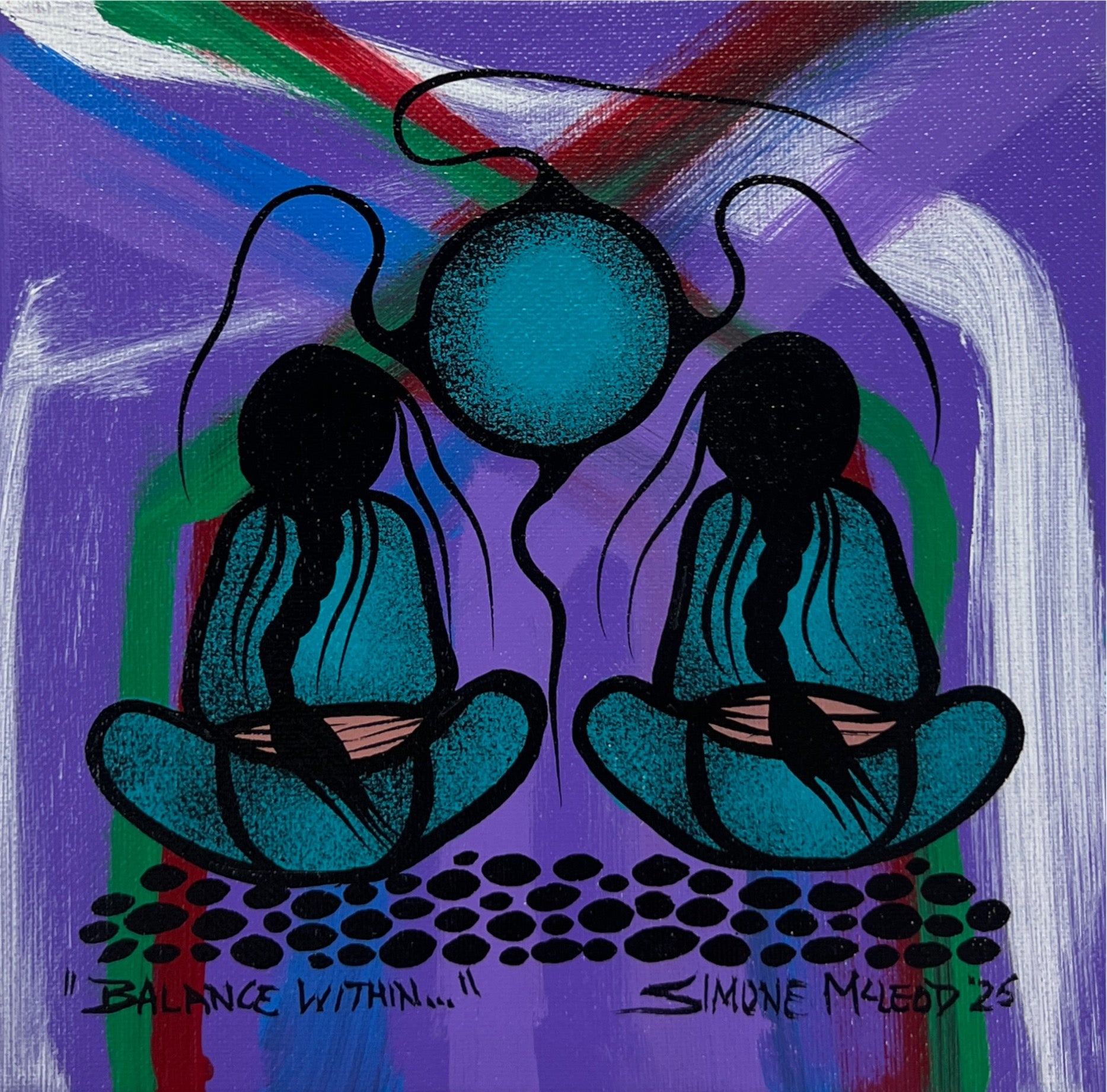 Simone McLeod 8"x8" Original Paintings (2025) – Wanuskewin Collective