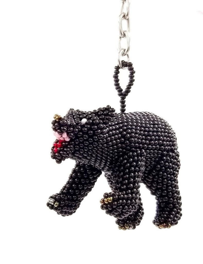 Tribal Roots Inc Beaded 3D Bear Keychains – Wanuskewin Gift Shop