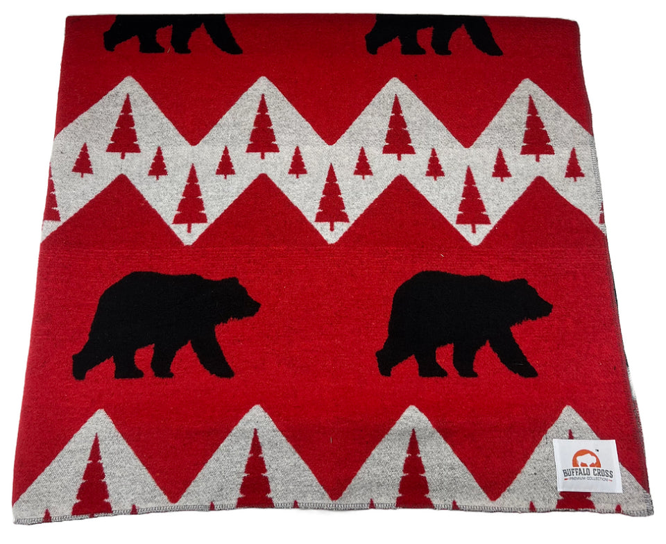 Buffalo Cross Mihkwaw Bear Throw – Wanuskewin Collective